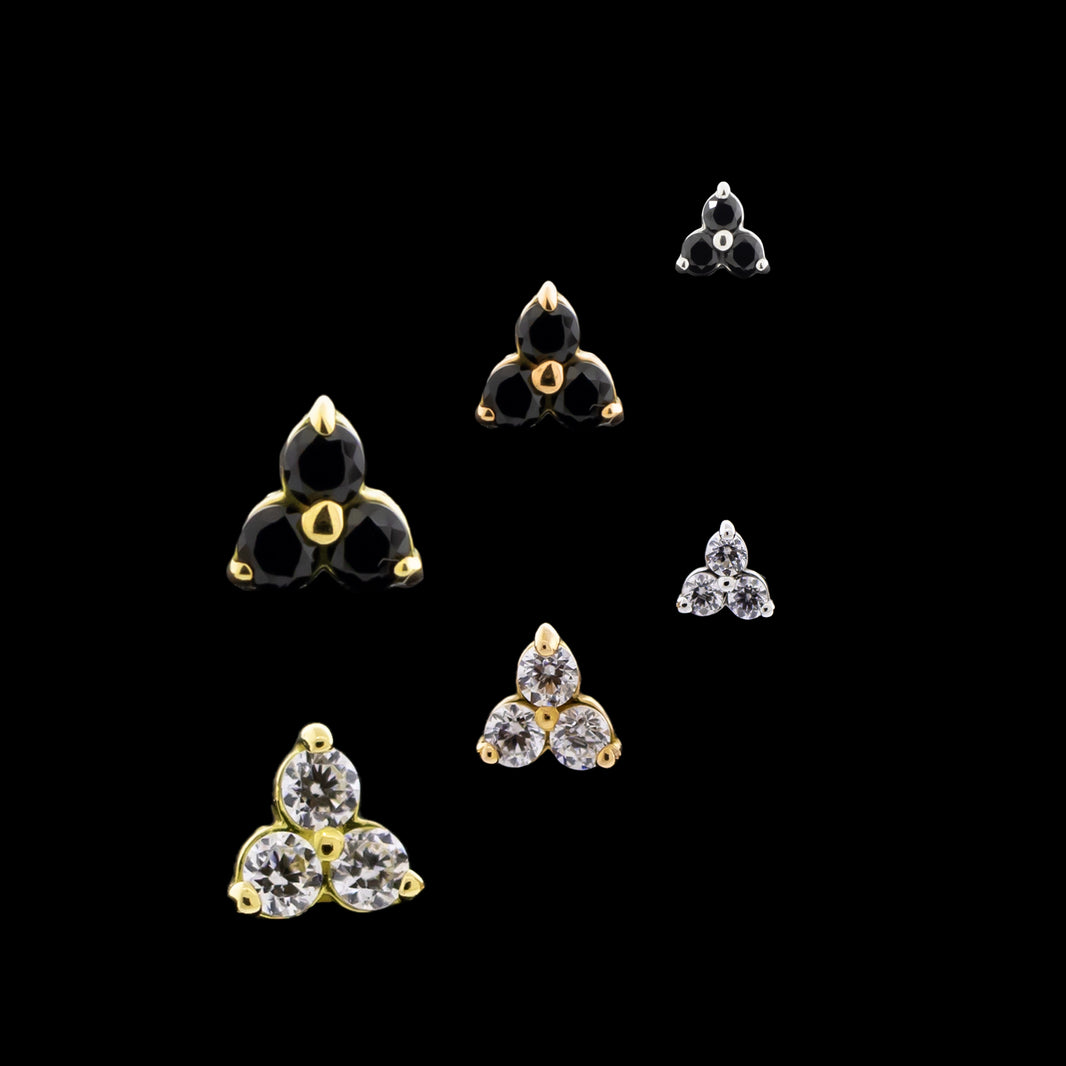 18KT Solid Gold Threadless Ends – Khrysos Jewelry