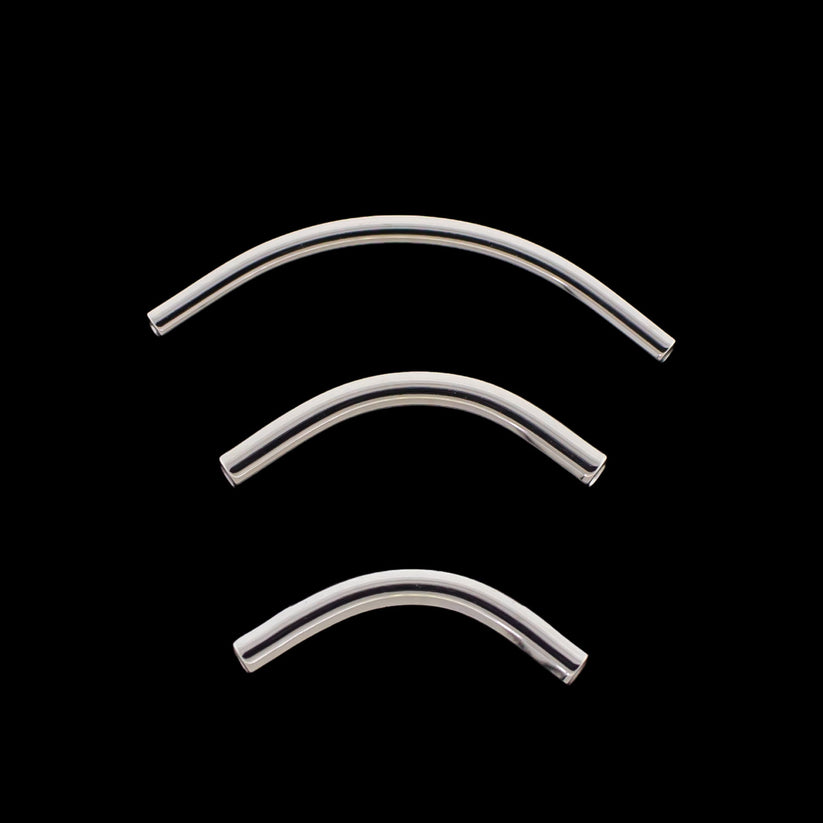 14G Internally Threaded Curved Barbell Post – Khrysos Jewelry