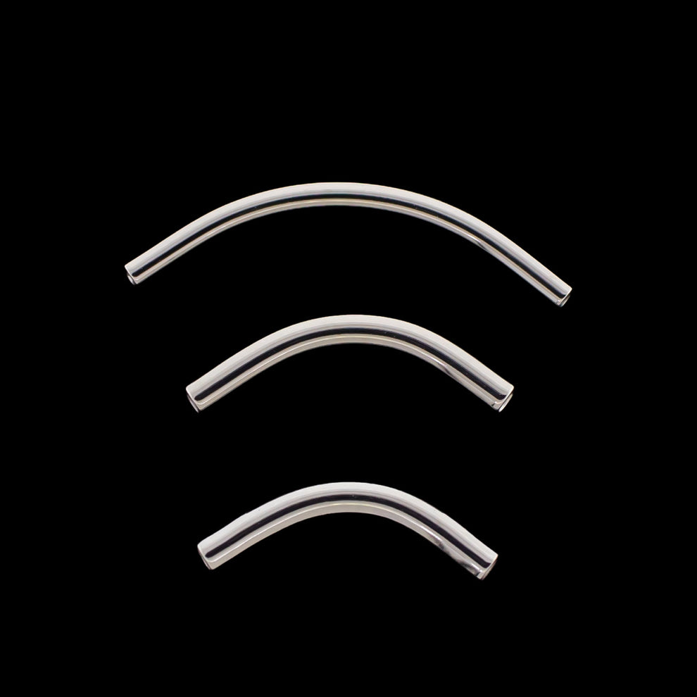 14G Internally Threaded Curved Barbell Post – Khrysos Jewelry